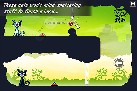 [限時免費]Cat Physics 挑戰物理益智 for iPad / iPhone 遊戲 – 月光下的嘆息!